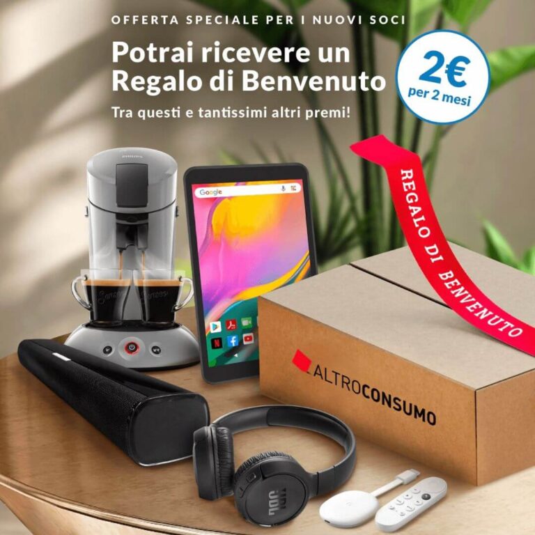 Prova Altroconsumo A €2 E Scegli Il Tuo Regalo Di Benvenuto (tablet ...